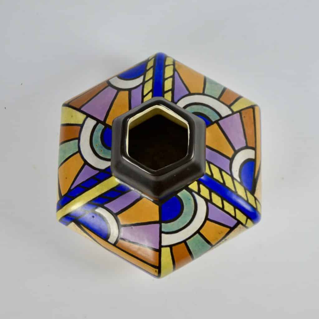 Art Deco cubist vase by Antoine Dubois, Belgium | Divine Style French ...