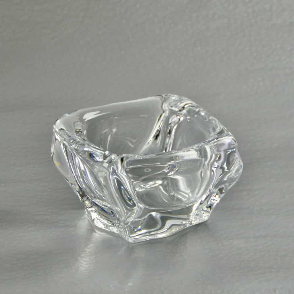 Daum crystal ashtray 1960s 70s mid century - Divine Style French Antiques