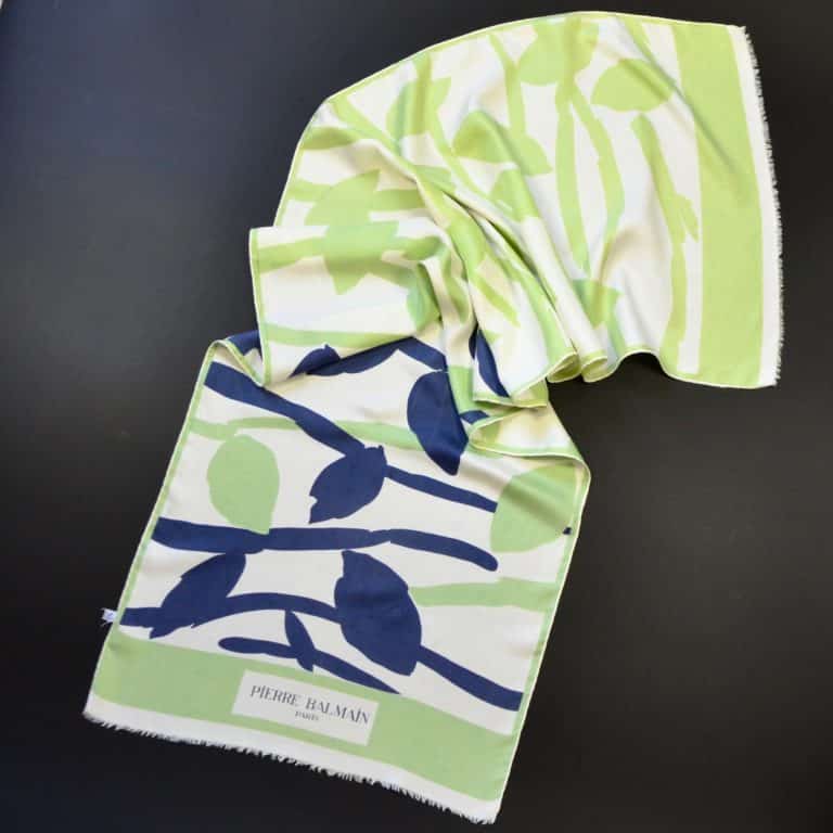 Pierre Balmain silk scarf - leaf design - 1960s | Divine Style French ...