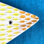 Bitossi Piume Multicolore large fish bowl, feather pattern Aldo Londi ...