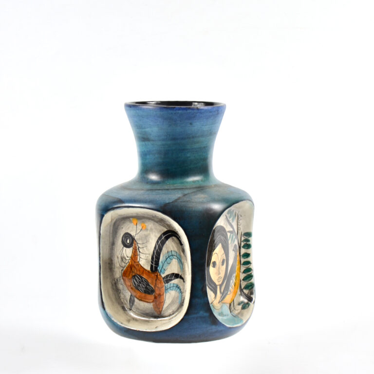 Jean de Lespinasse mid century ceramic vase, 4-sided, c1960 | Divine ...