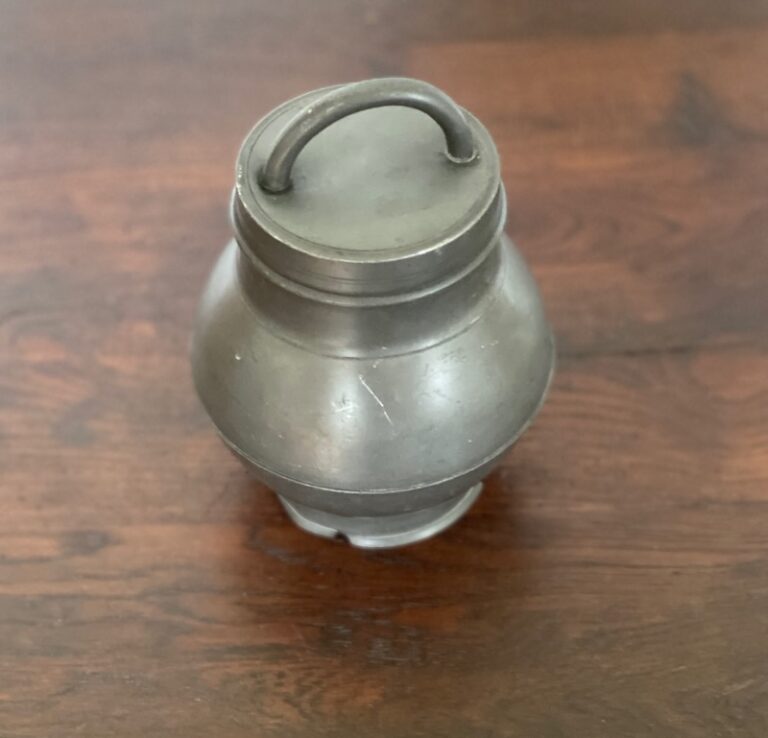 19thc pewter broth pot, sustanteur | Divine Style French Antiques
