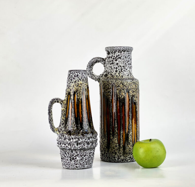 Scheurich Lora vase with yellow glaze, West Germany 1970s - Divine Style French Antiques