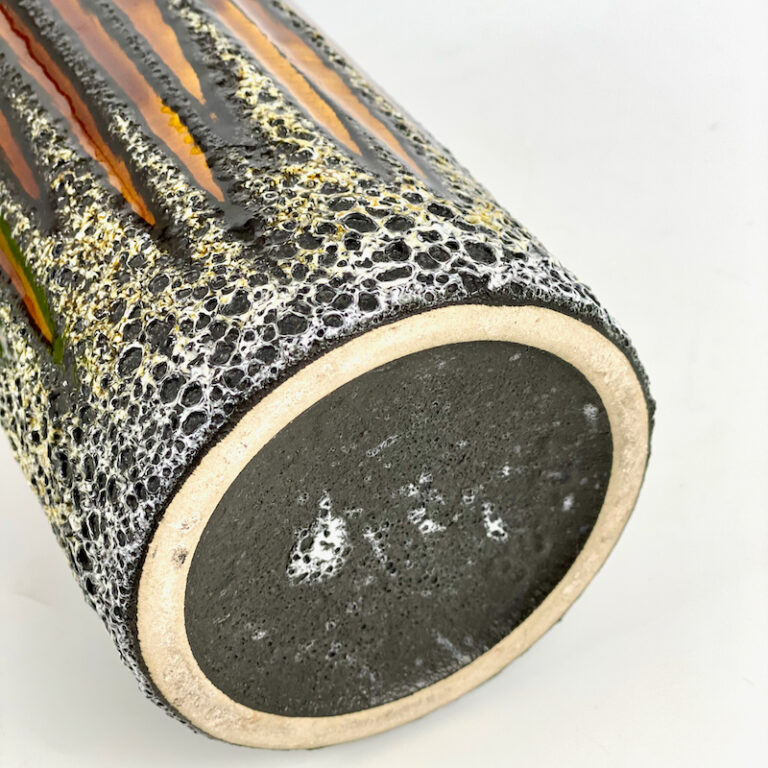 Scheurich Lora vase with yellow glaze, West Germany 1970s - Divine Style French Antiques