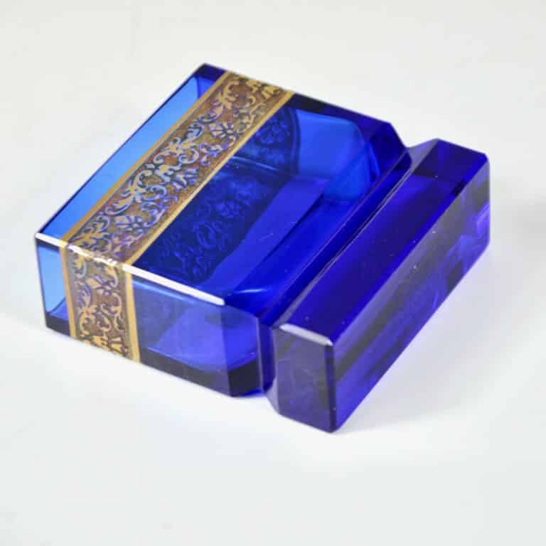 Moser cobalt blue card holder, Carlsbad c1920 - Divine Style French ...